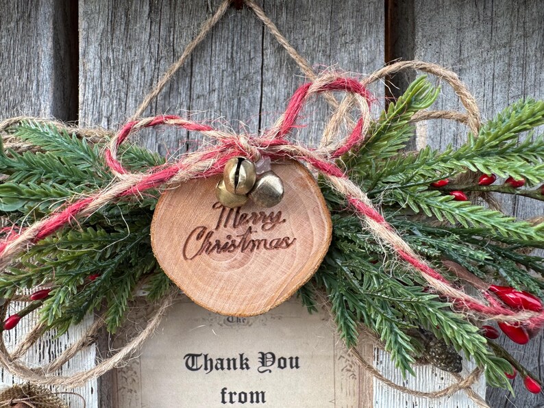 Personalized Christmas Barn Wood Rustic Primitive Ornament Picture ...