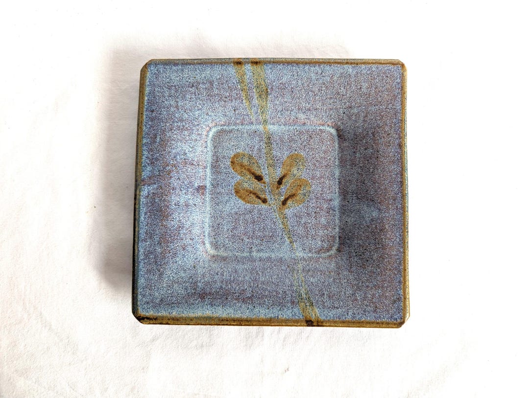 Studio Pottery ~ Square Plate ~ Decorative Plate - Etsy
