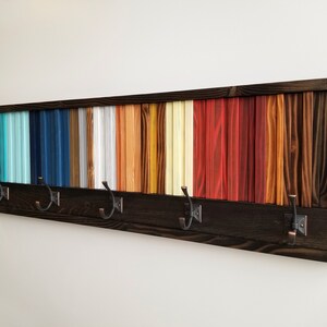 Rustic Wooden Wall Mounted Coat Rack Reclaimed Wood Wood Wall Art Home ...