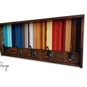 Rustic Wooden Wall Mounted Coat Rack Reclaimed Wood Wood Wall Art Home ...