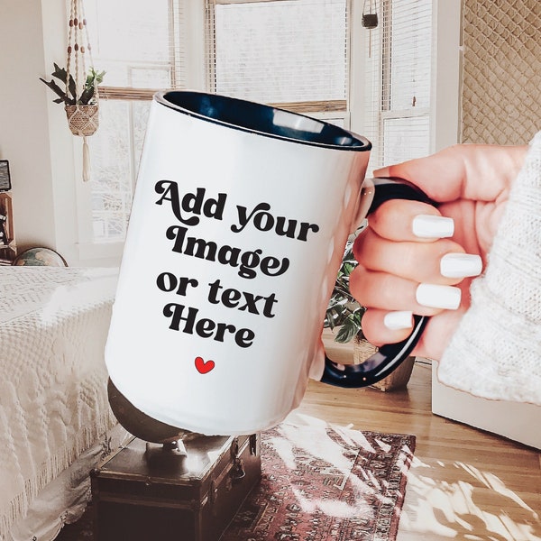 Custom Logo on Coffee Mug - Etsy