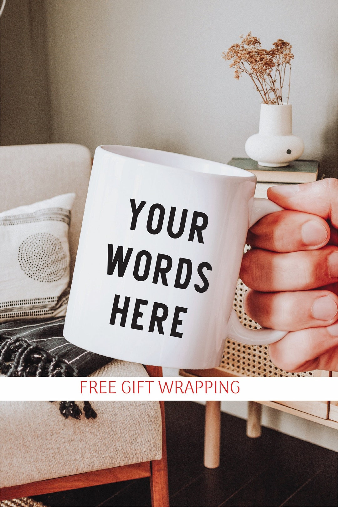 Custom Text Mug, Design Your Own Mug, Gift for Friend,create Your Own ...