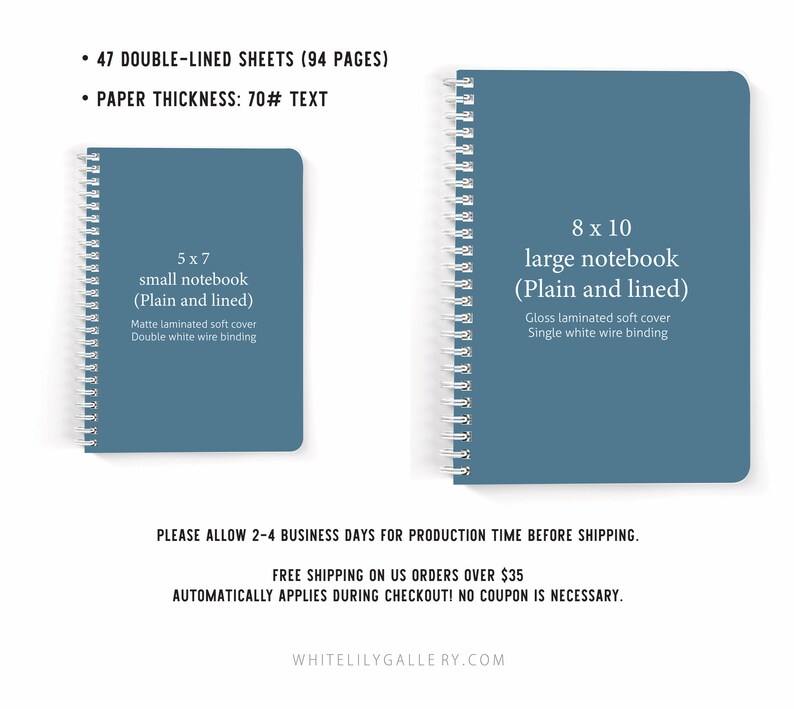 Create Your Own Notebook Notebook Custom Design Spiral - Etsy