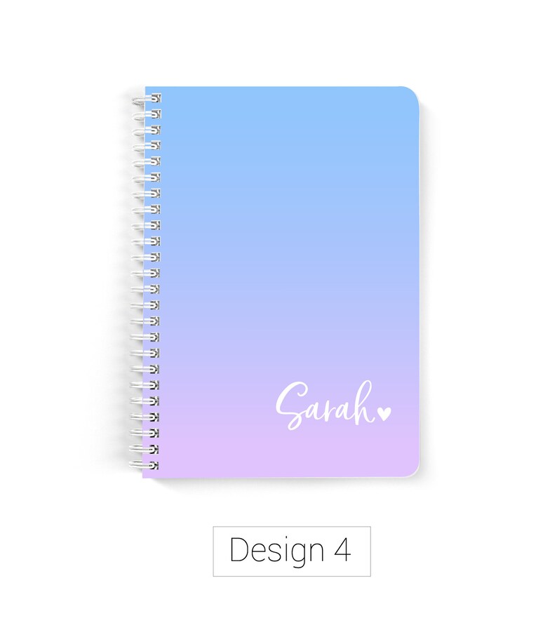 Spiral Notebook Lined Custom Notebook Personalized - Etsy