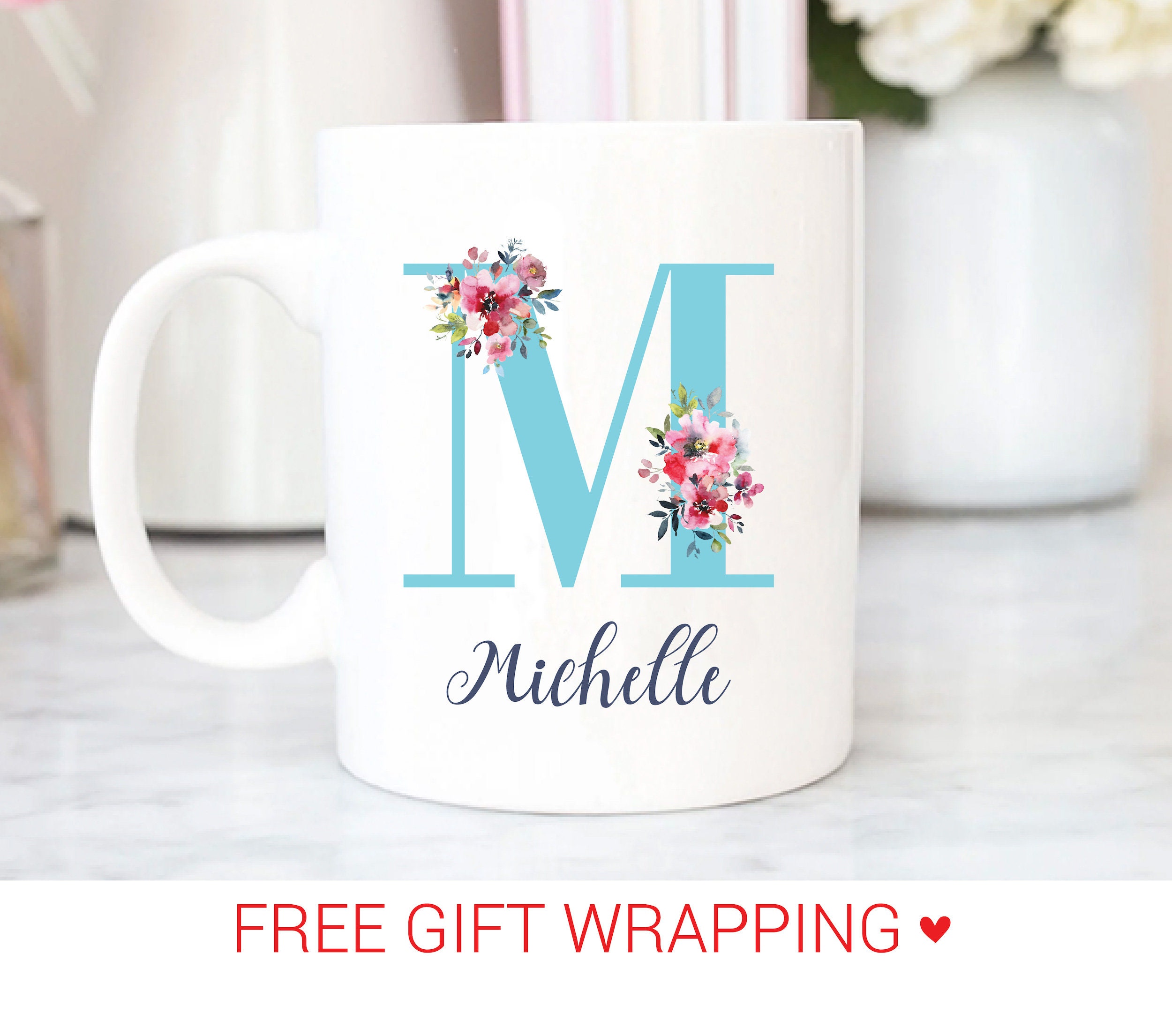 Letter Mug Initial Mug Personalized Name Mug Custom Name | Etsy