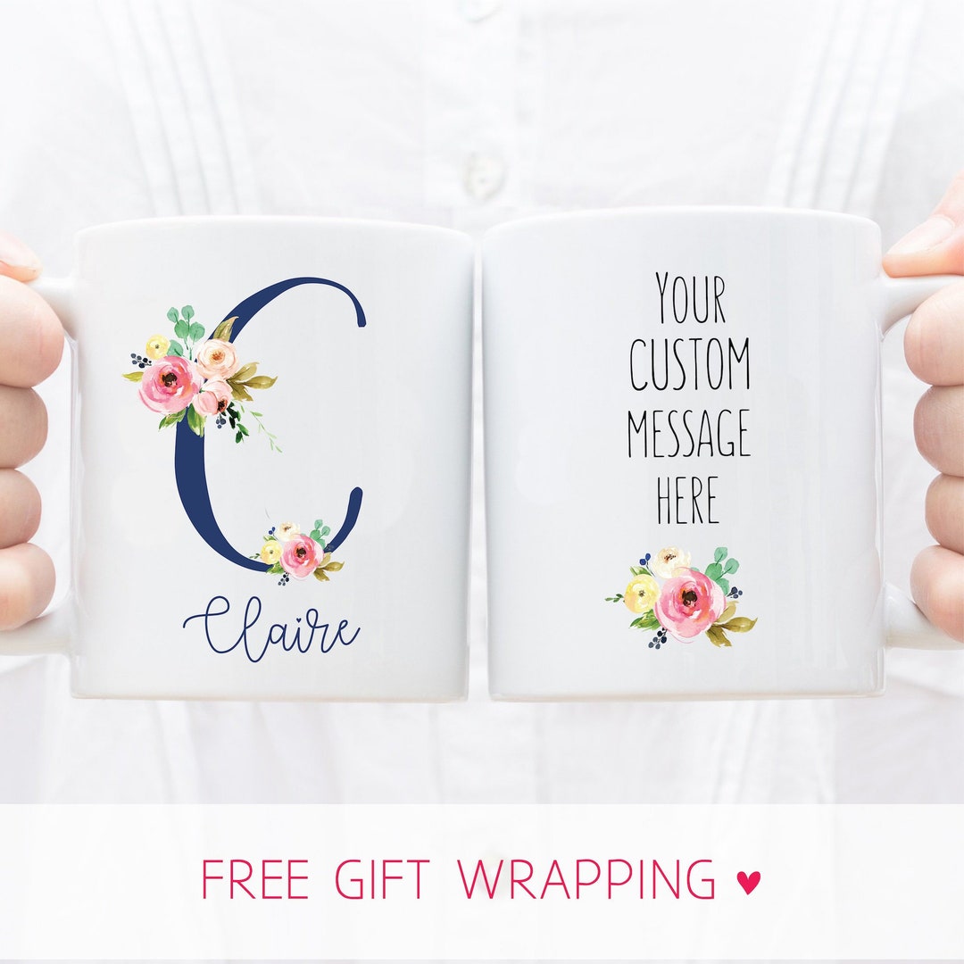 Letter Mug, Initial Mug, Personalized Name Mug, Custom Name Mug ...