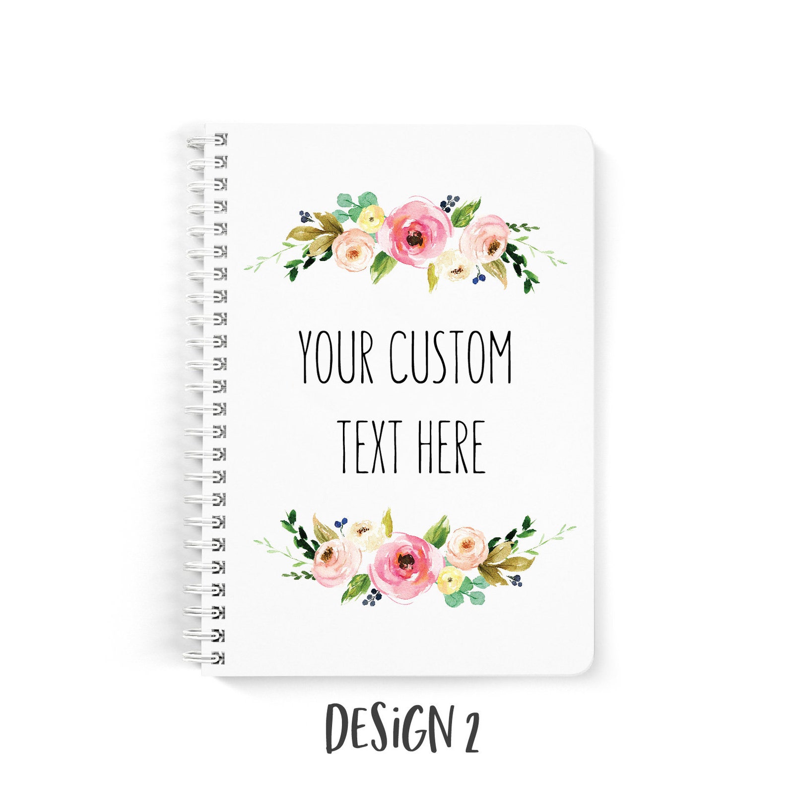 Spiral Notebook Lined Custom Notebook Personalized | Etsy