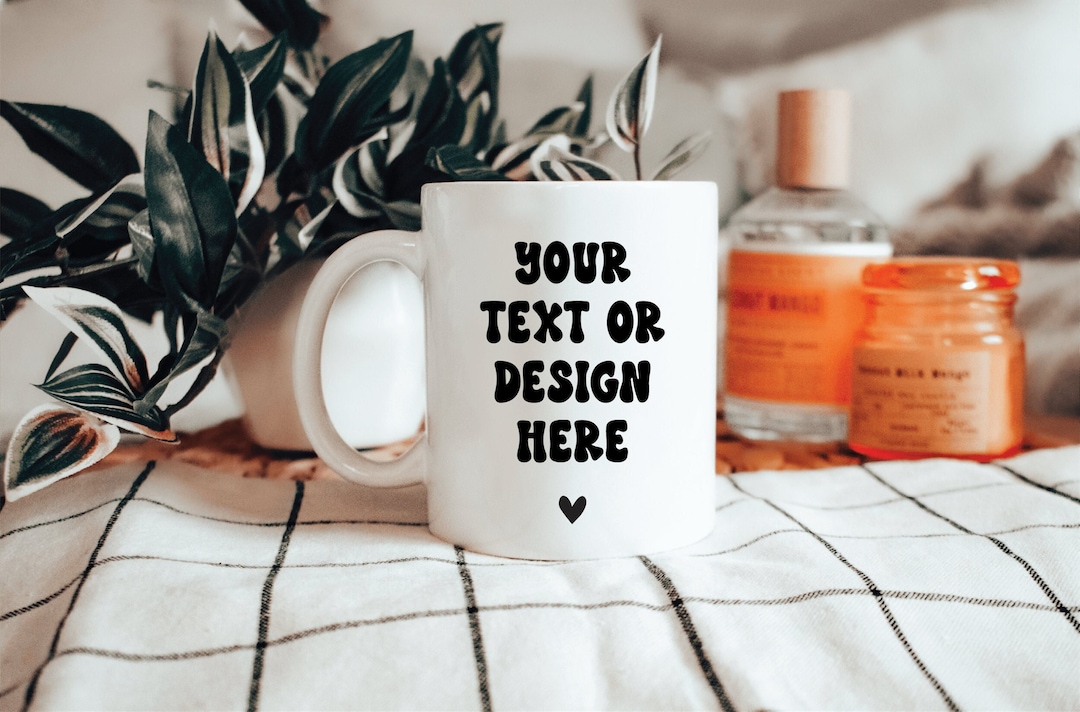 Custom Text Mug, Personalized Mug, Custom Coffee Mug, Gift Retro Coffee ...