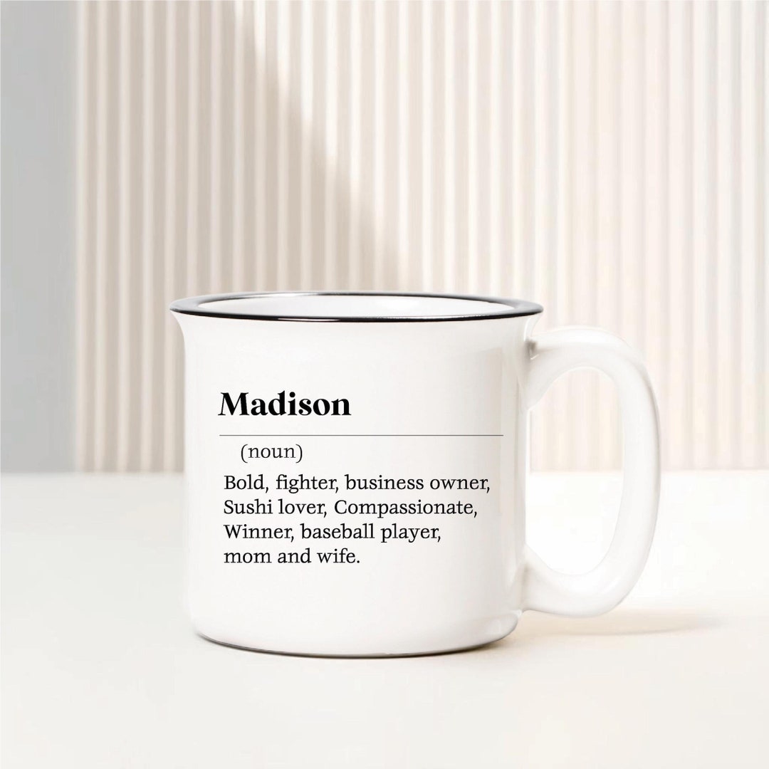 Personalized Name Definition Mug: Custom Coffee Cup Gift - Etsy