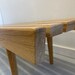 Gorgeous MCM Solid Oak Slat Bench - Etsy