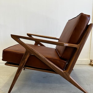 Amazing Handmade Solid Walnut Z Chair in Hand-finished Full Grain ...