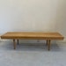 Gorgeous MCM Solid Oak Slat Bench - Etsy