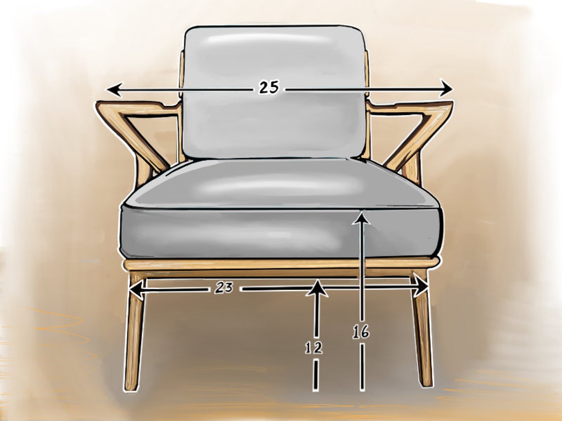 Handmade Oak Z Chair | Etsy