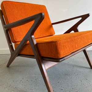 Solid Walnut Z Chair - Etsy