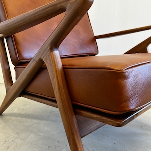 Amazing Handmade Solid Walnut Z Chair in Hand-finished Full Grain ...