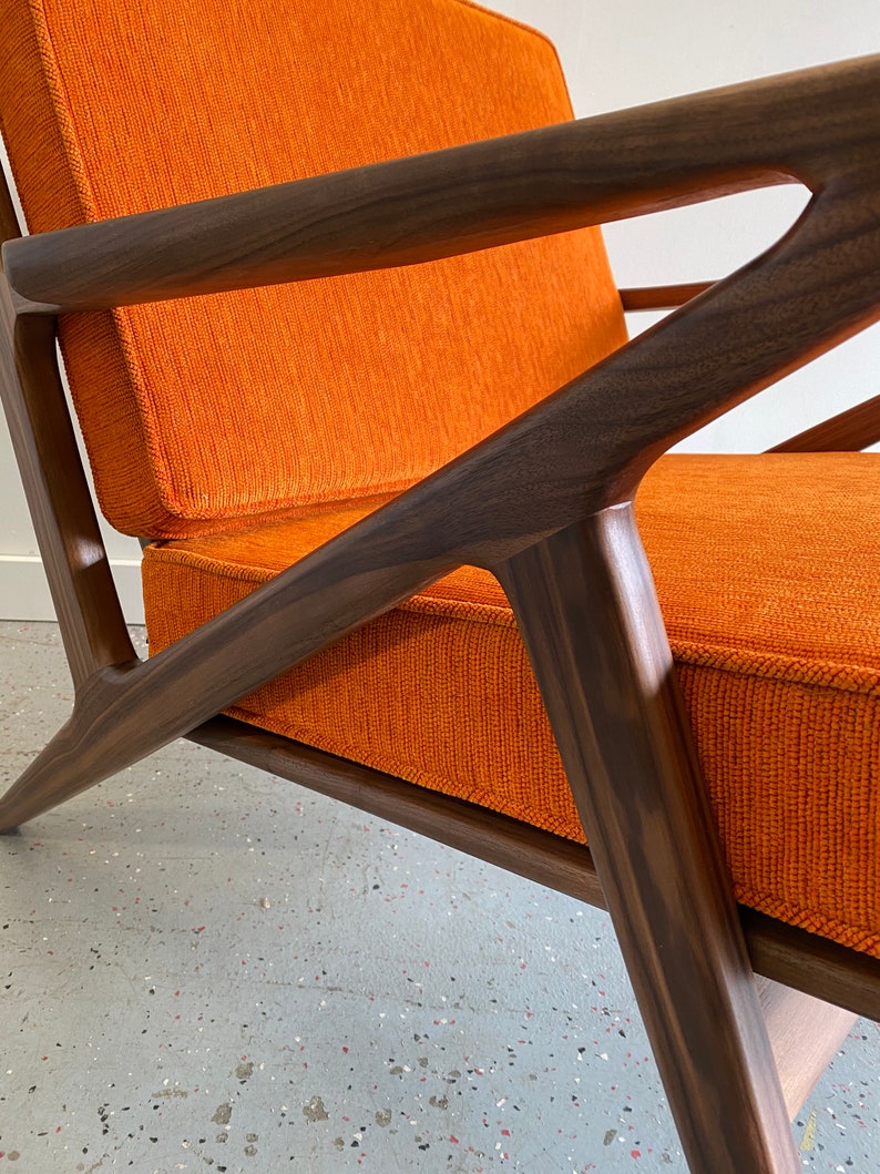 Solid Walnut Z Chair | Etsy