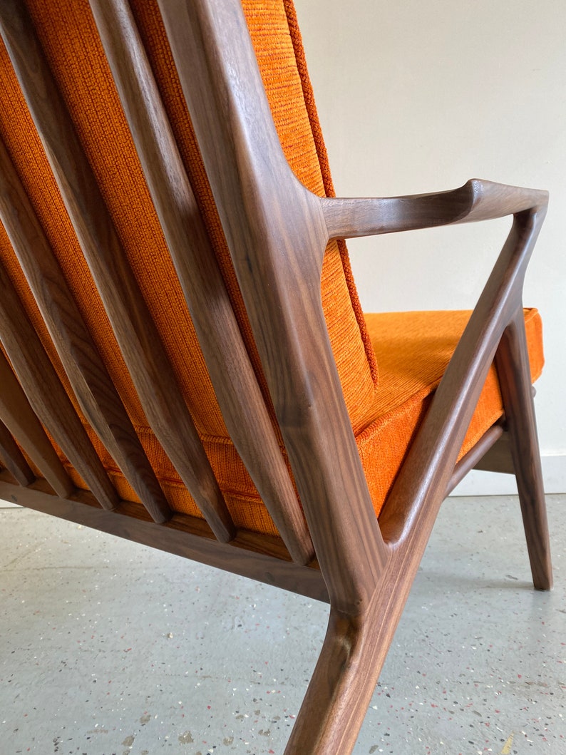 Solid Walnut Z Chair - Etsy