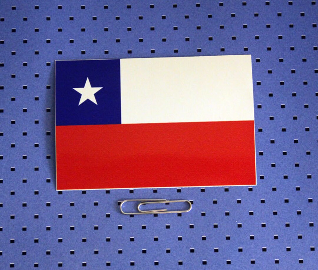 Chile Flag Bumper Sticker - Etsy