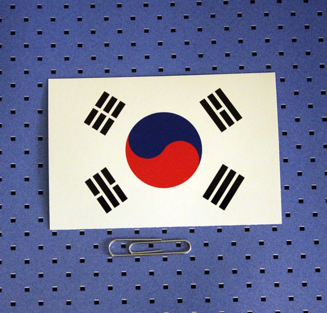South Korean Flag Bumper Sticker - Etsy