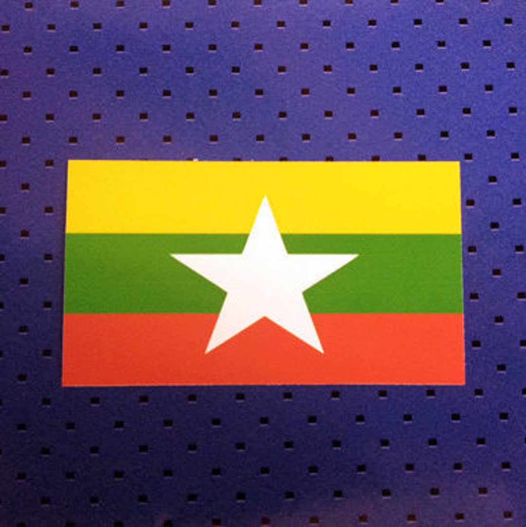 Myanmar (burma) Flag Bumper Sticker - Etsy