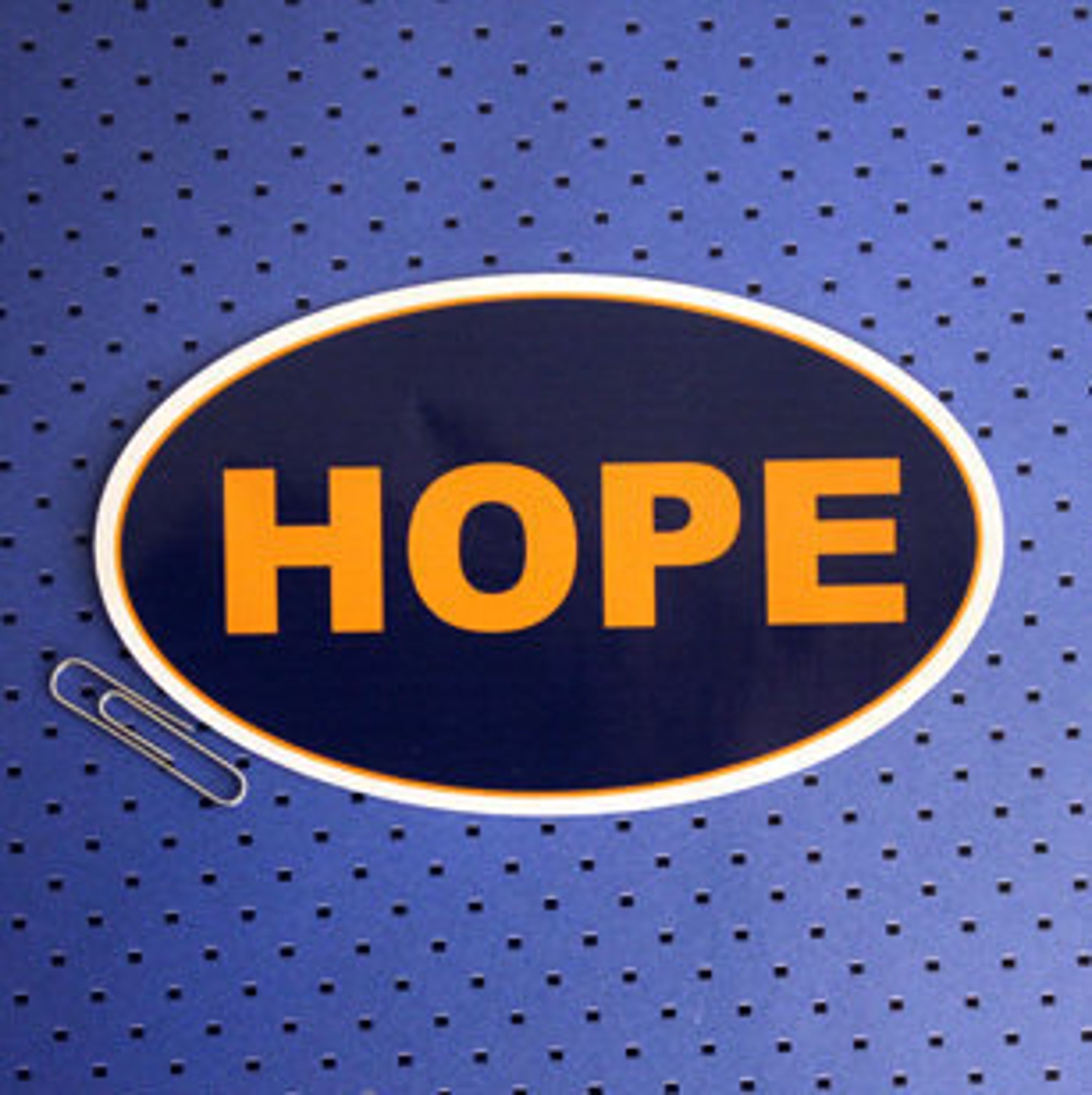 Hope Oval bumper Sticker | Etsy