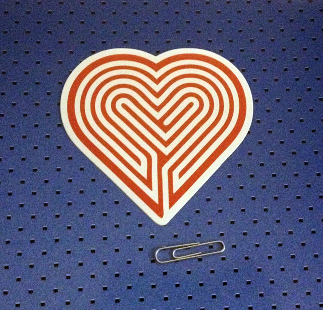 Labyrinth Heart Bumper Sticker - Etsy