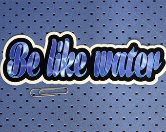 Bruce Lee Be Like Water - Etsy