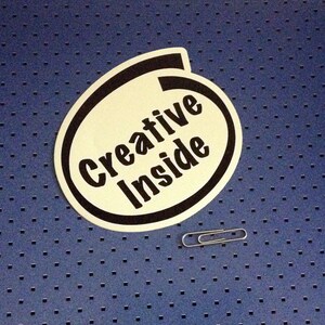 Creative Inside Bumper Sticker - Etsy