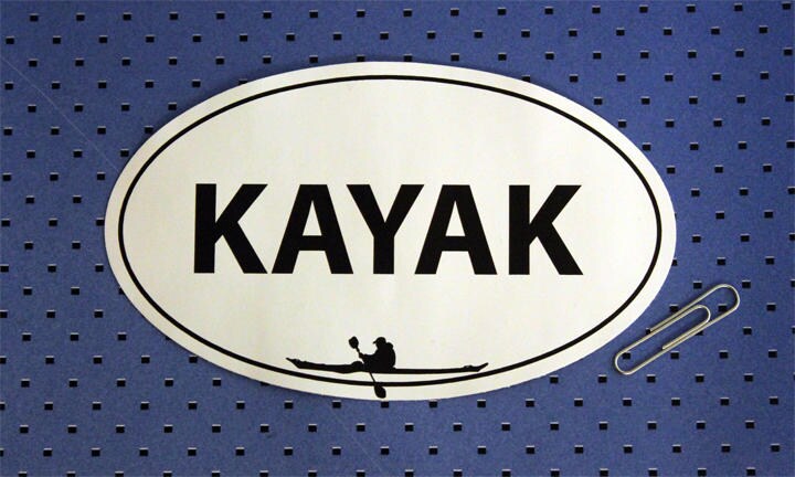 Kayak Bumper Sticker - Etsy
