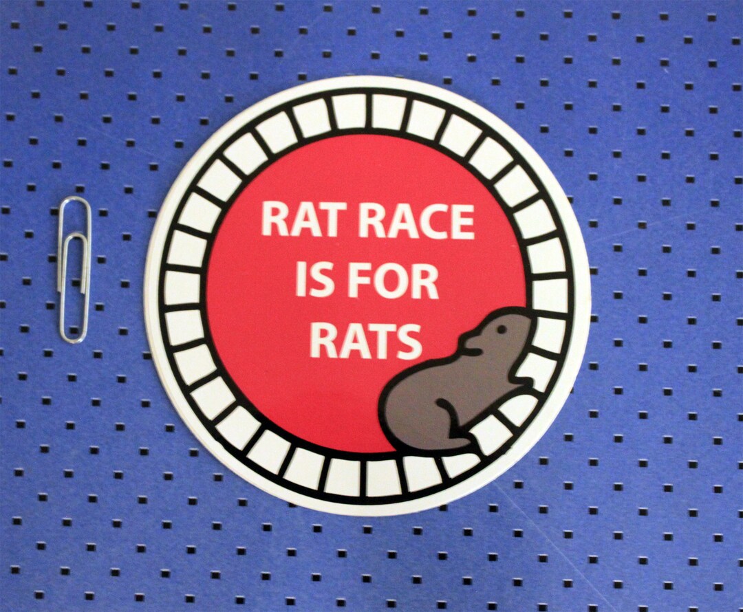 Rat Race is for RATS Bumper Sticker - Etsy