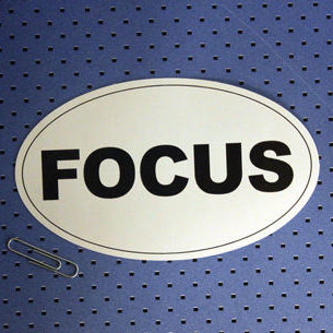 Focus Oval Bumper Sticker - Etsy