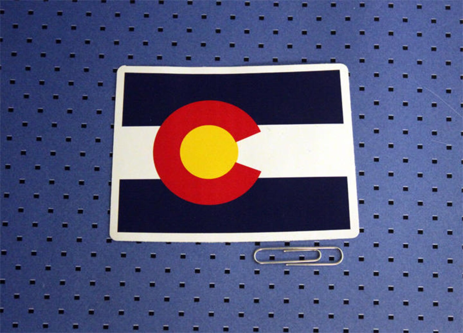 Colorado State Shape Flag Bumper Sticker - Etsy