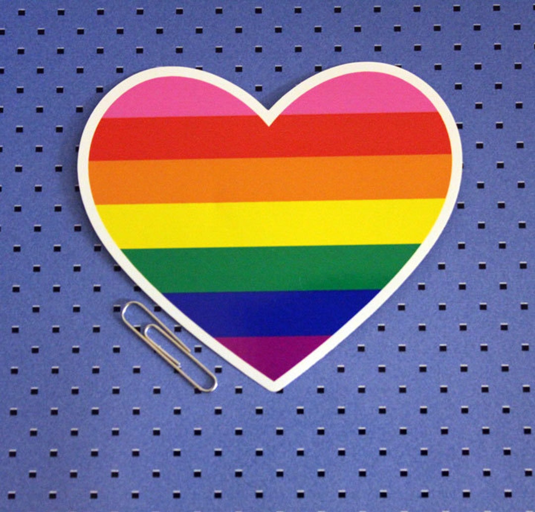 Gay Pride Rainbow Sticker | Pride, Lgbtq &equal Rights Sticker - Etsy