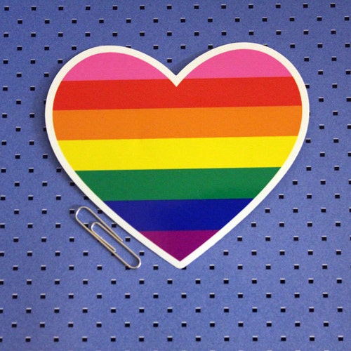 Gay Pride Rainbow Sticker Pride Lgbtq &equal Rights Sticker - Etsy