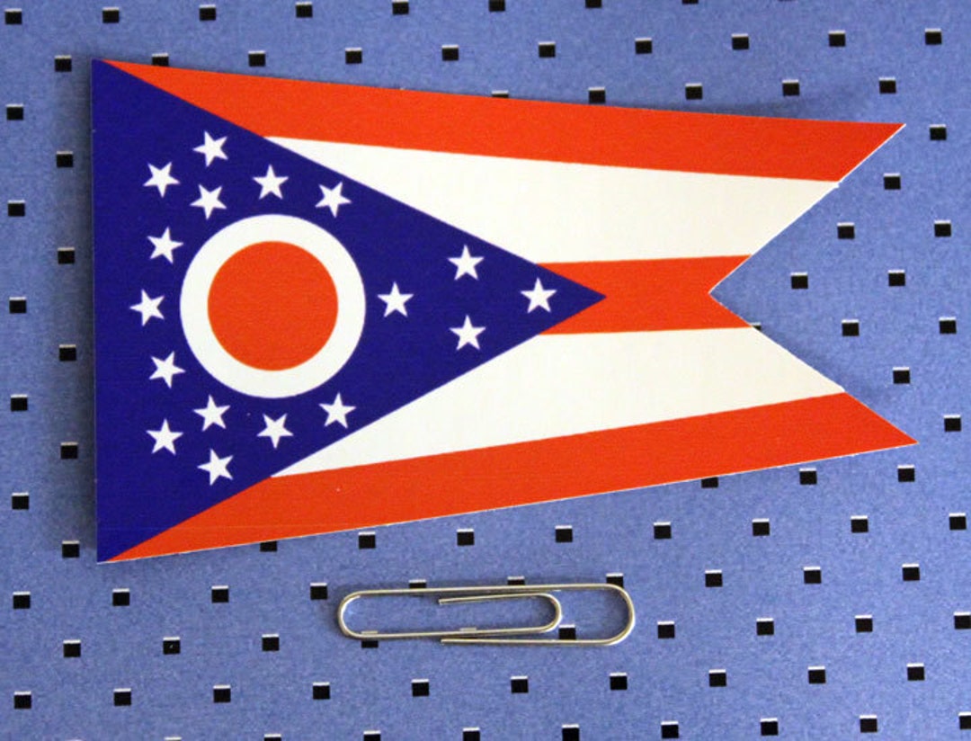 Ohio State Flag Sticker - Etsy