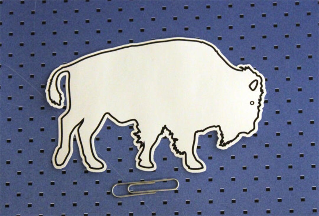 White Buffalo Bumper Sticker - Etsy