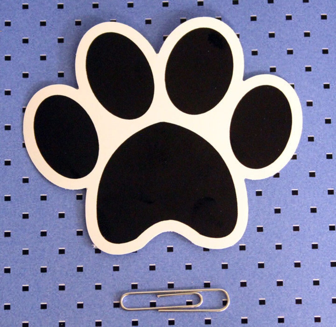 Dog Paw Die Cut Bumper Sticker - Etsy