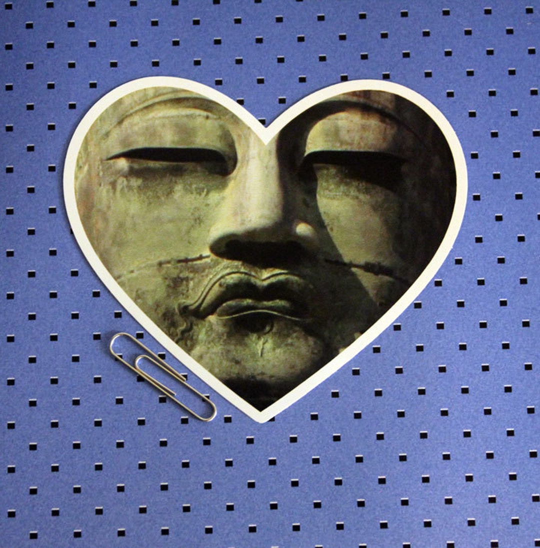 I Love Buddha Bumper Sticker - Buddha Heart - Etsy