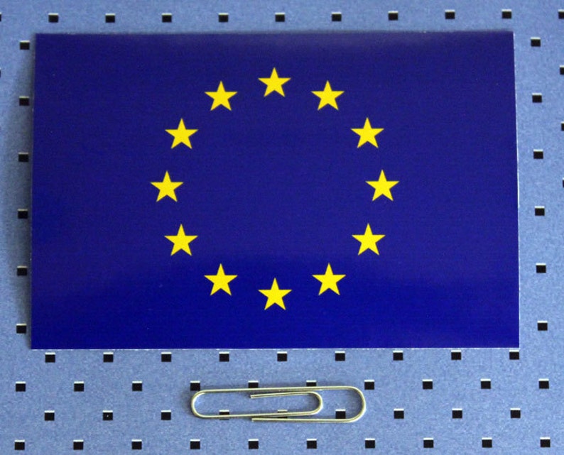 European Union Flag Bumper Sticker | Etsy