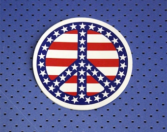 3 USA American Peace Sign Sticker Hand Symbol Flag Love Cup Cooler ...