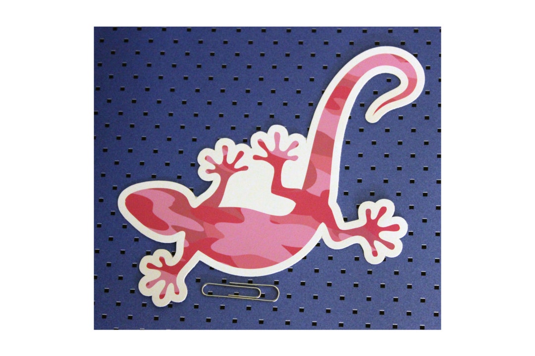 Camo Lizard Bumper Sticker - Etsy