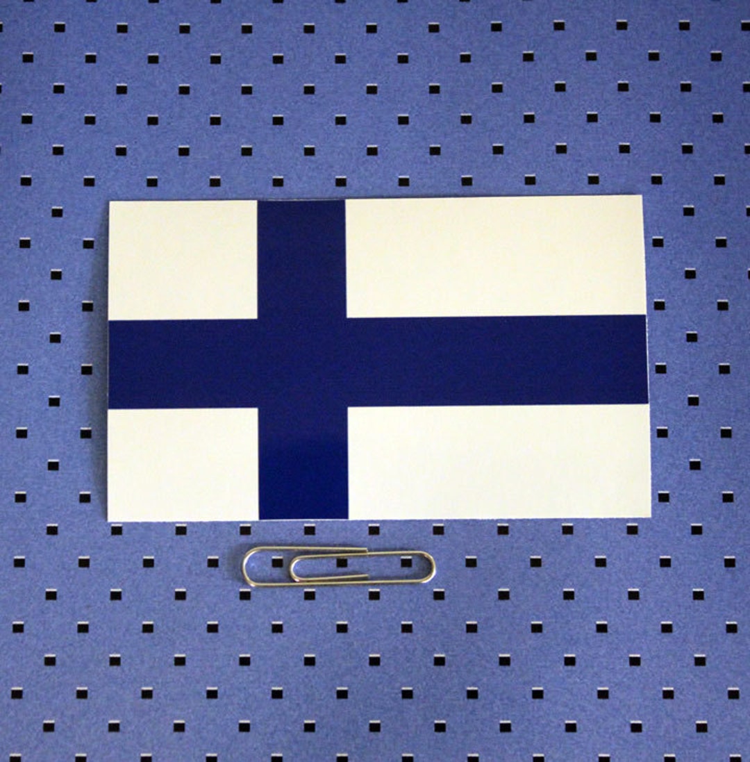 Finland Flag Bumper Sticker - Etsy