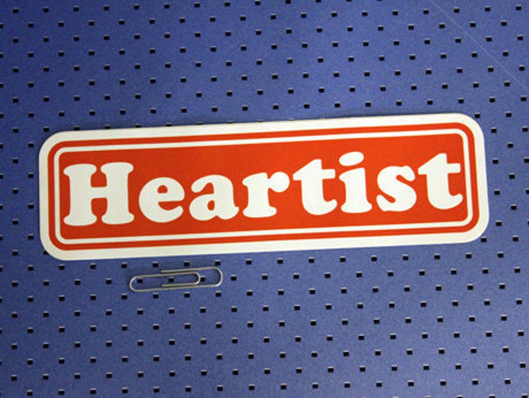 Heartist Bumper Sticker - Etsy