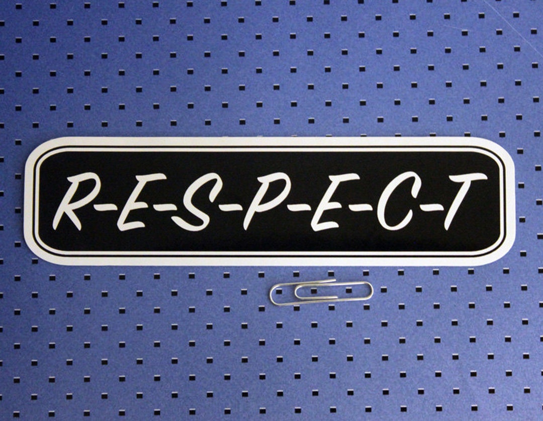 Respect Small Bumper Sticker - Etsy