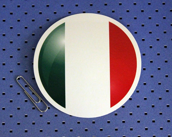 4" Italian Flag Sticker Vinyl Decal Italy Rome Self Adhesive Vinyl Car ...