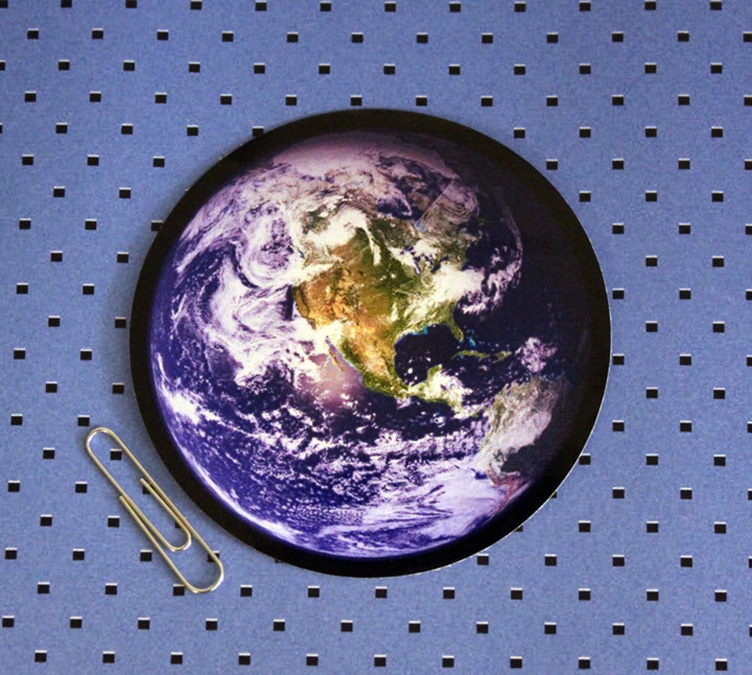 Earth From Space Bumper Sticker // Earth Sticker, Earth Globe, Planet ...
