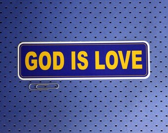 God is Love Heart Vinyl Decal God is Love Heart Sticker God is Love Car ...