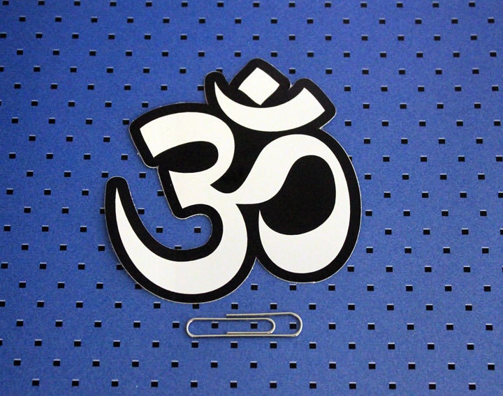 Om Die Cut Bumper Sticker | Etsy
