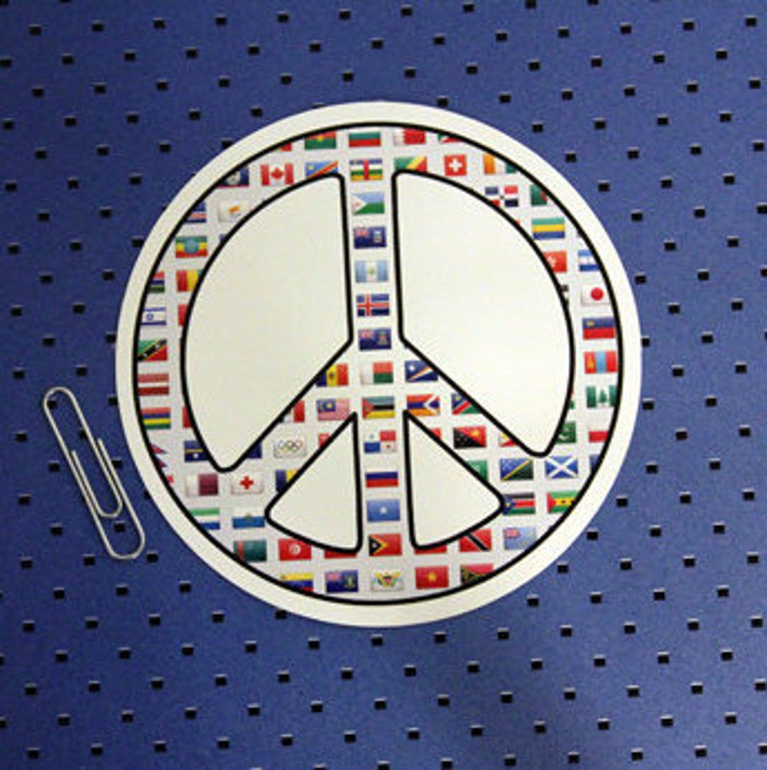World Peace Bumper Sticker - Etsy