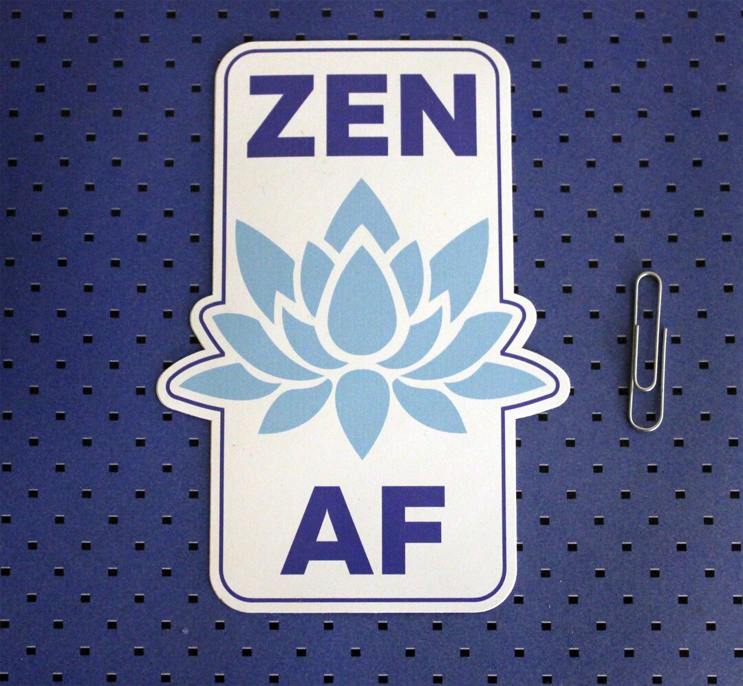Zen AF Bumper Sticker - Etsy